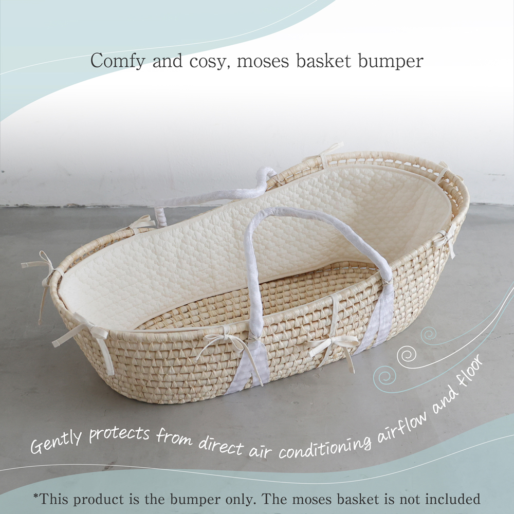 PUPPAPUPO Moses basket bumper (Ibul fabric with Moroccan design ...